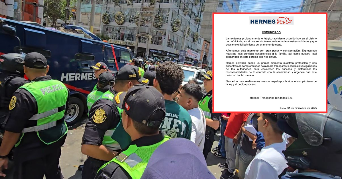 Empresa Hermes se pronuncia tras accidente ocurrido en Gamarra: "Hemos ...