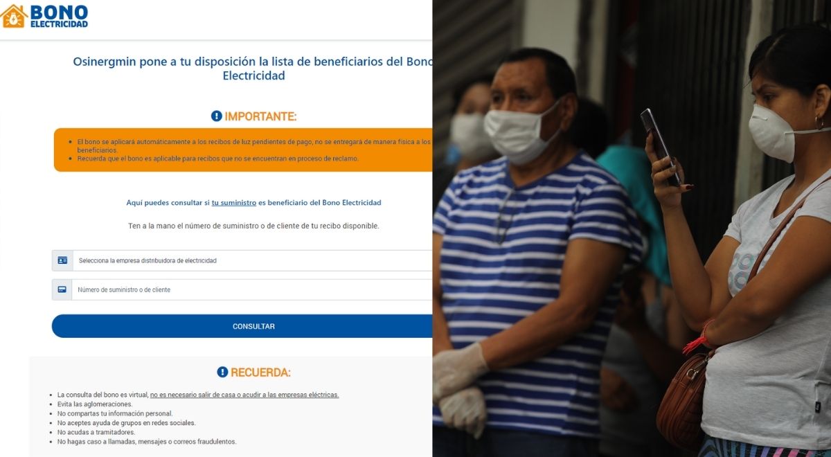 Bono Electricidad link oficial: cuál es la plataforma web para ...