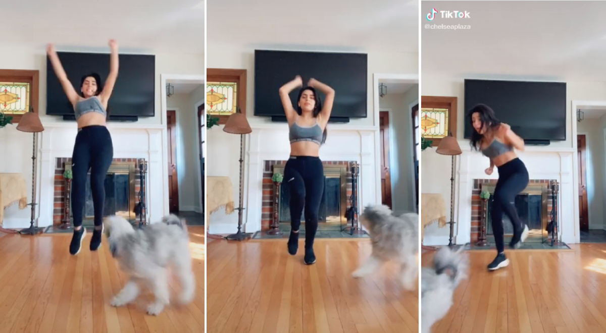 TikTok Viral: Joven intenta superar reto de baile, pero todo sale mal y su perro se lleva la ...