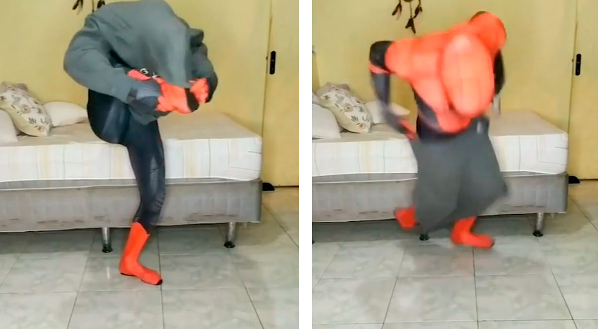 TikTok viral: Hombre araña intenta hacer un reto viral y sufre doloroso accidente, video | El ...
