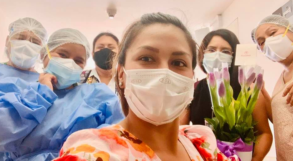 Arlette Contreras regresa a su casa luego de estar cinco días internada ...