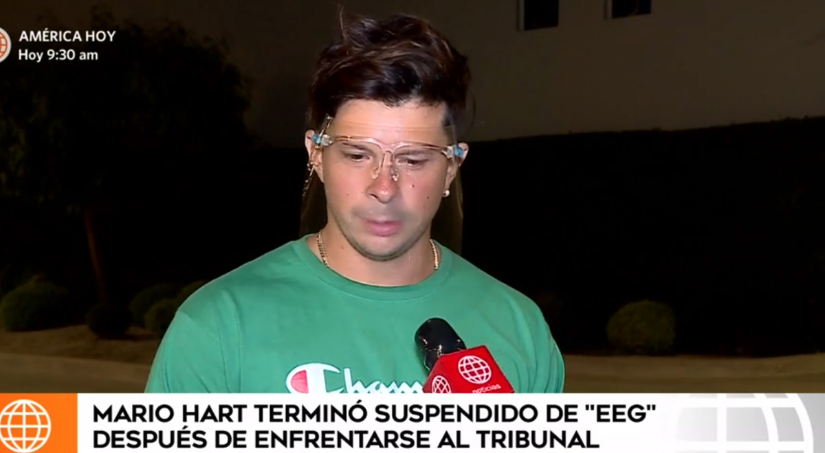 Mario Hart habla tras suspensión en EEG: "Prefiero calmarme", video ...