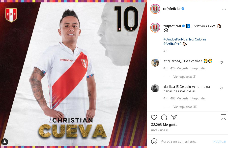 Christian Cueva: le gritan “unas chelas” tras foto de la FPF para el ...