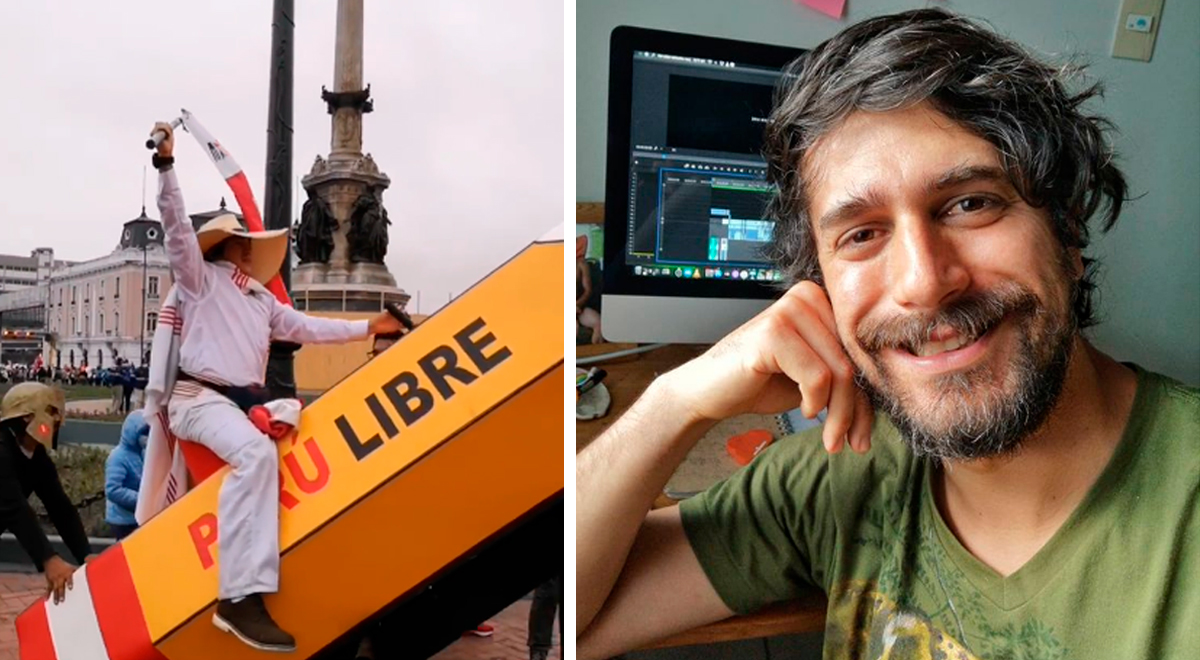 Sebastián Rubio se sumó a la marcha en apoyo a Pedro Castillo y en ...