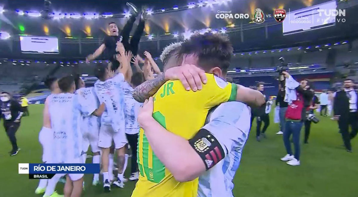 ¡un Abrazo Histórico Messi Y Neymar Se Abrazan Entre Llantos Tras