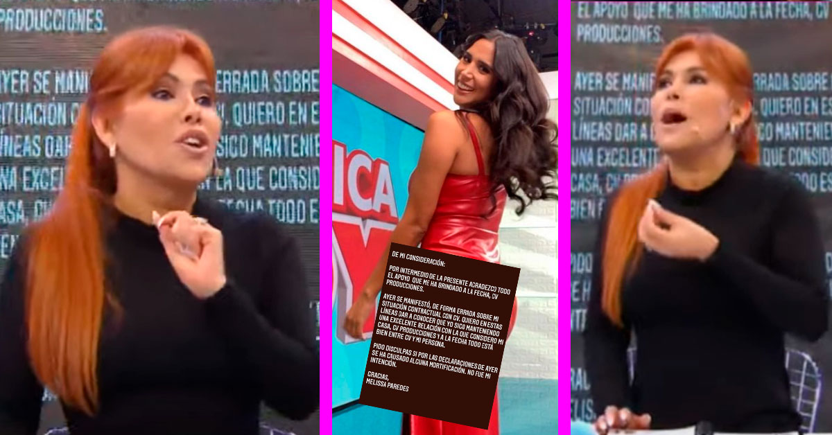 Magaly Medina Se Burla Del Comunicado De Melissa Paredes Sobre Su