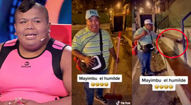 TikTok viral: Mayimbú barre unas tribunas tras terminar su show y envía ...