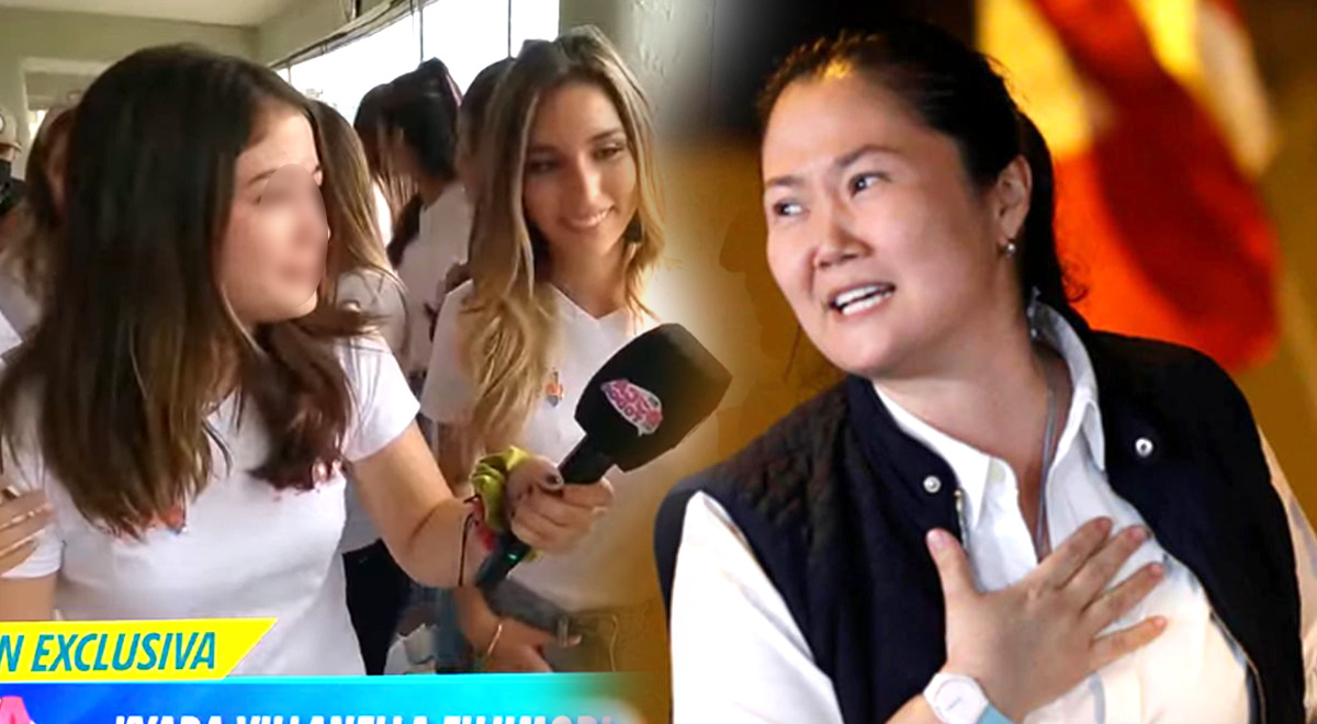 Kyara Villanella hija de Keiko Fujimori la hace como reportera y hasta manda saludos a sus papás ...