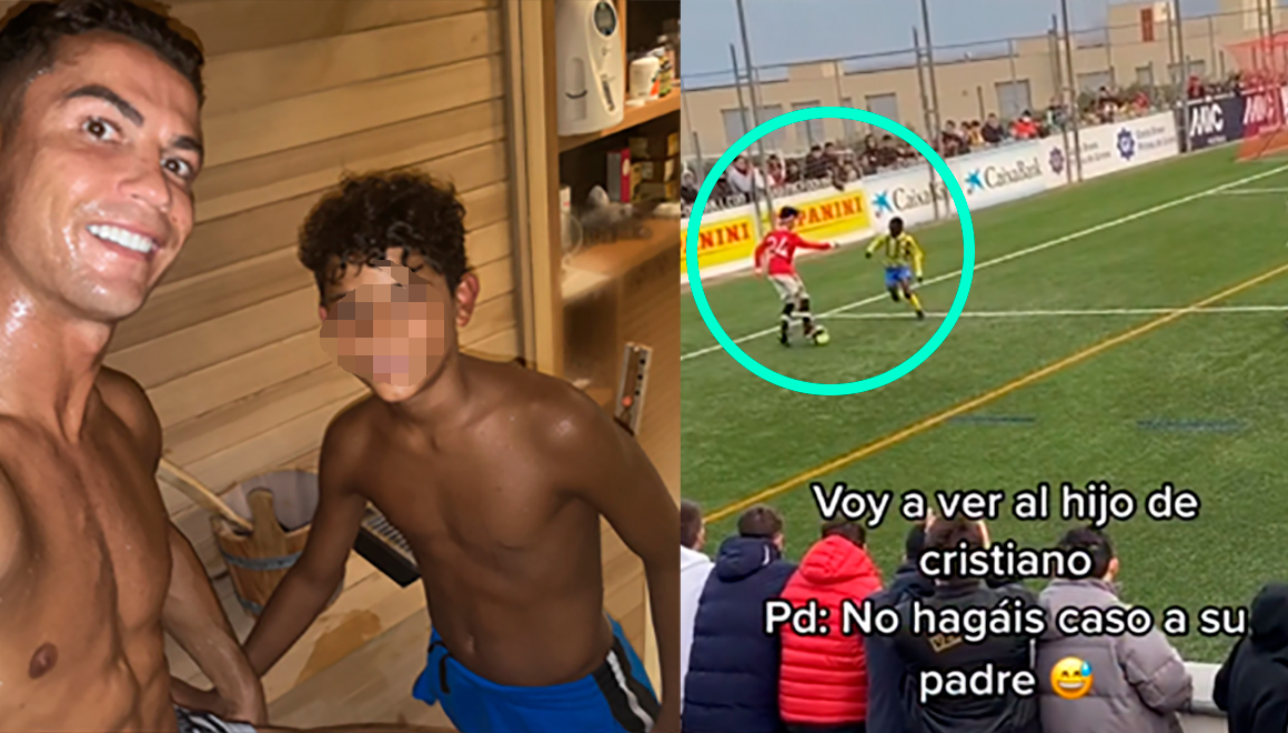 Cristiano Ronaldo tiktok video viral: Cristiano Ronaldo Jr. hace jugada ...