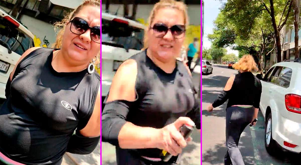 México: “Lady gas”: Le reclaman por invadir la ciclovía y ataca a ...