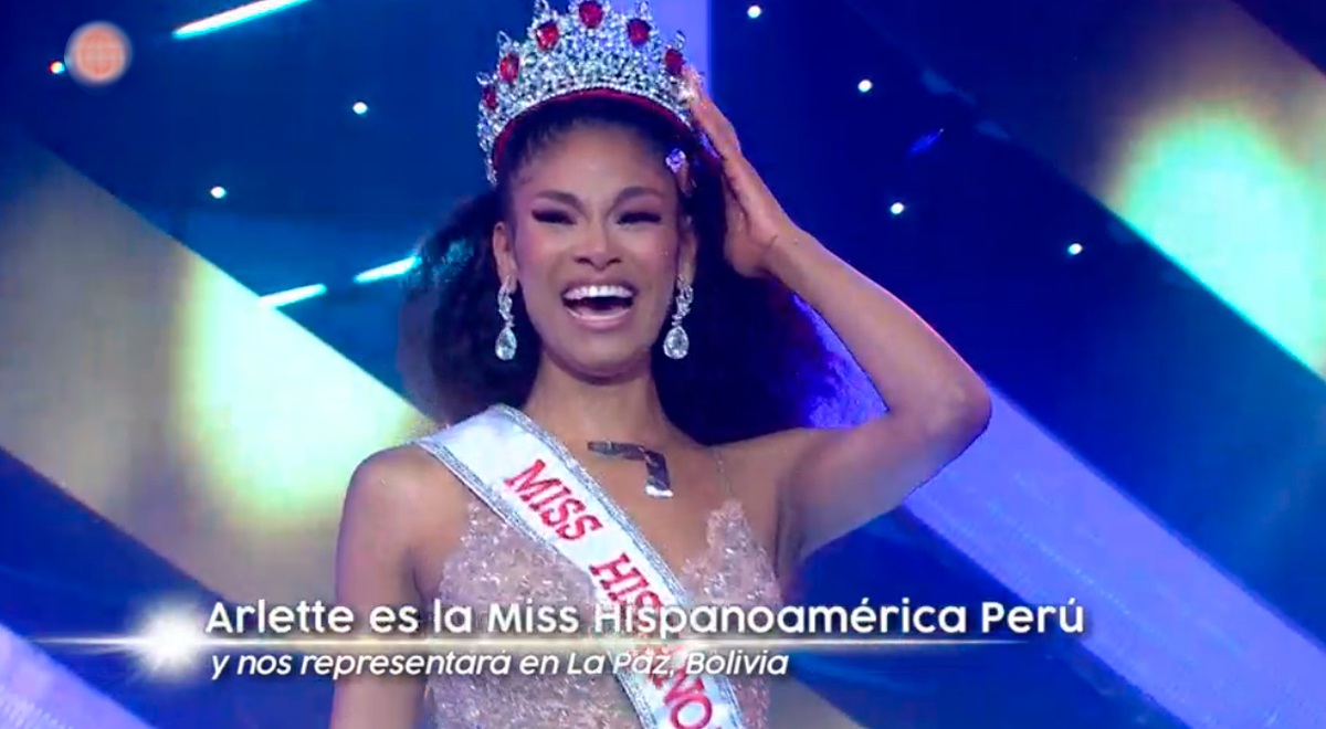 Miss Perú 2022: Arlette Rujel es coronada como la Miss Hispanoamérica ...