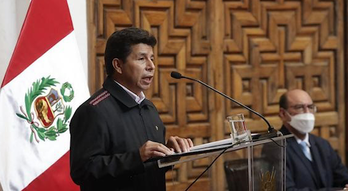 Pedro Castillo: "Si demuestran que robé, seré el primero en decir hasta ...