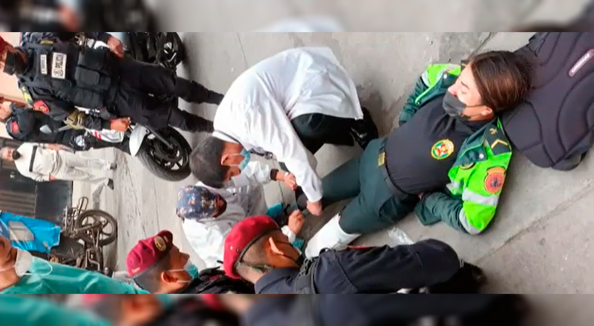 Smp Motoclclista Atropella A Mujer Policía Cuando Lo Intervino Por