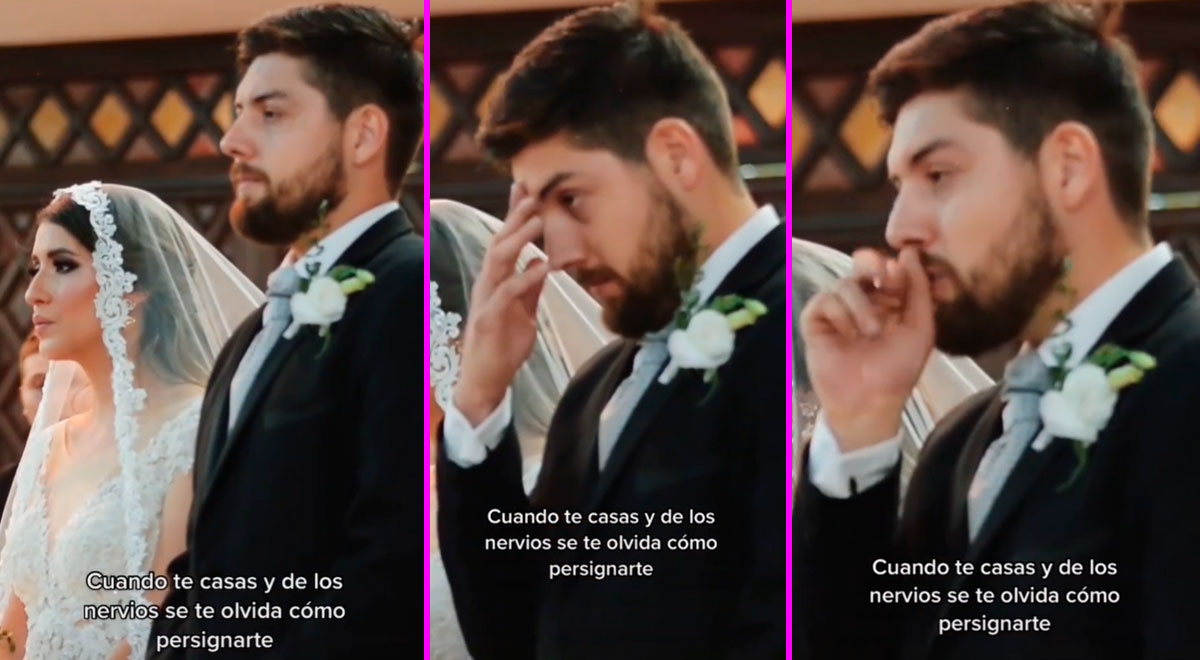 TikTok viral: Novio se olvida cómo persignarse en plena boda y se vuelve viral en TikTok ...