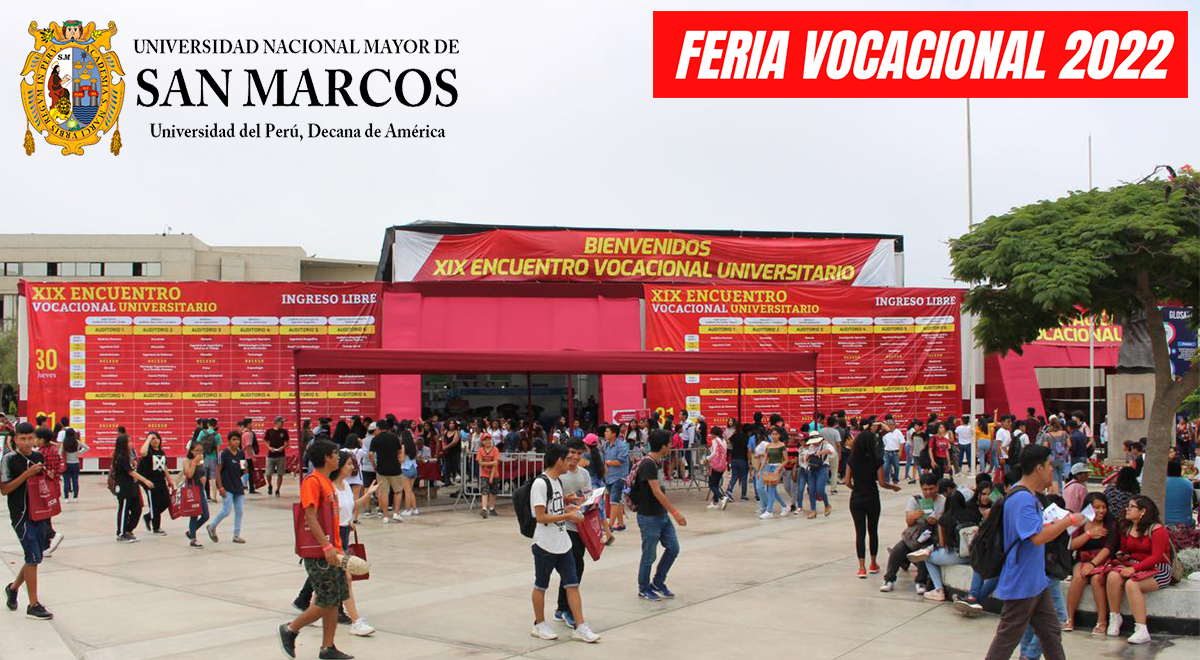 Feria vocacional en San Marcos: Así puedes inscribirte gratis previo al ...