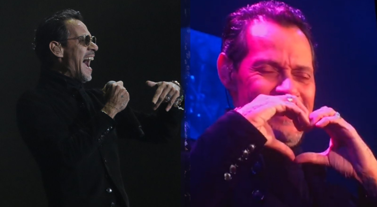 Marc Anthony hizo corazón con sus manos en agradecimiento a su público ...