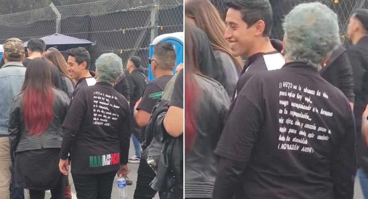 Twitter foto viral: madre asiste a un concierto de rock para honrar a ... Twitter foto viral: madre asiste a un concierto de rock para honrar a ...
