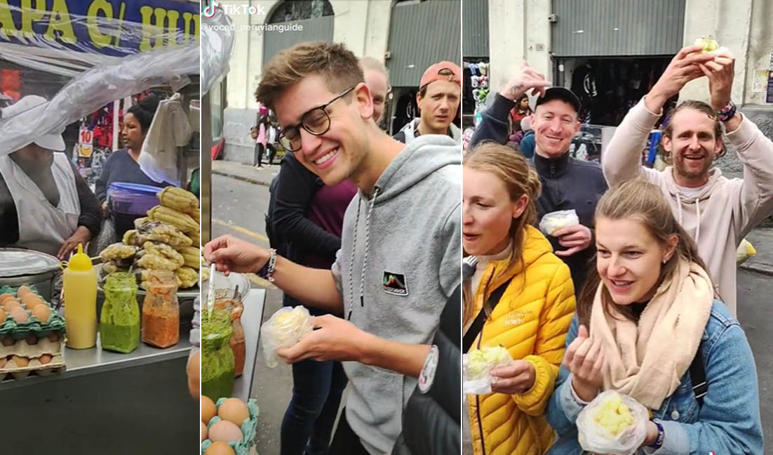 TikTok viral: Turistas pasean por Perú y se animan a probar choclo con ...