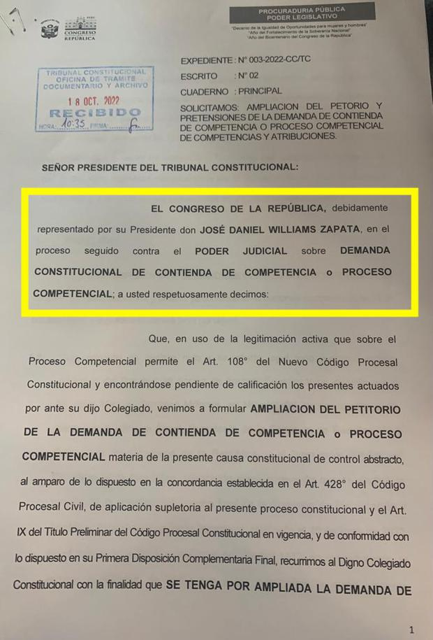 Pedro Castillo: Congreso formalizaría solicitud hoy al TC para que interprete art 117 de la ...