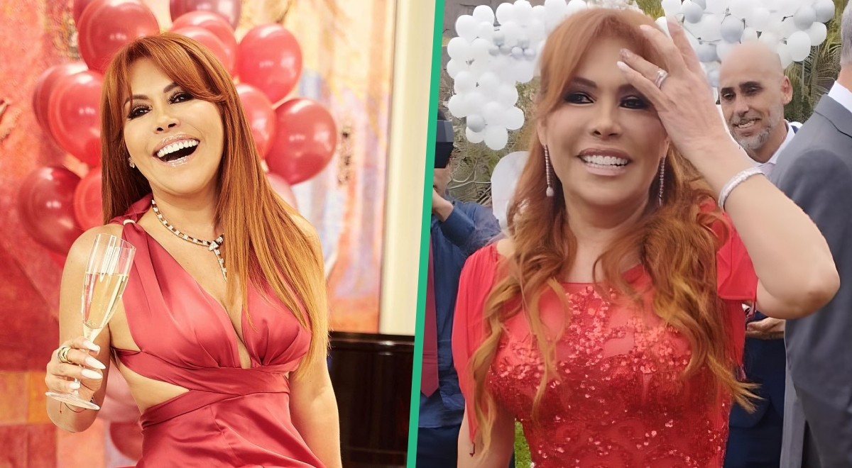 Magaly Medina presume feliz en Instagram su pastel de 5 pisos gracias a ...