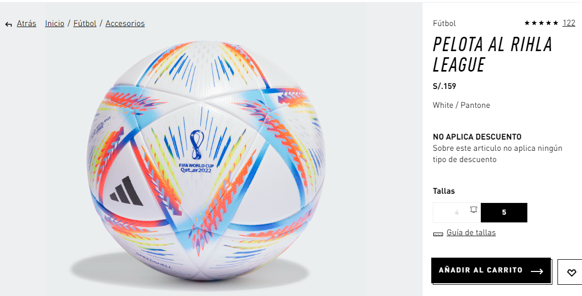 Mundial Qatar 2022: así luce Al Rihla, la pelota de la Copa del Mundo ...