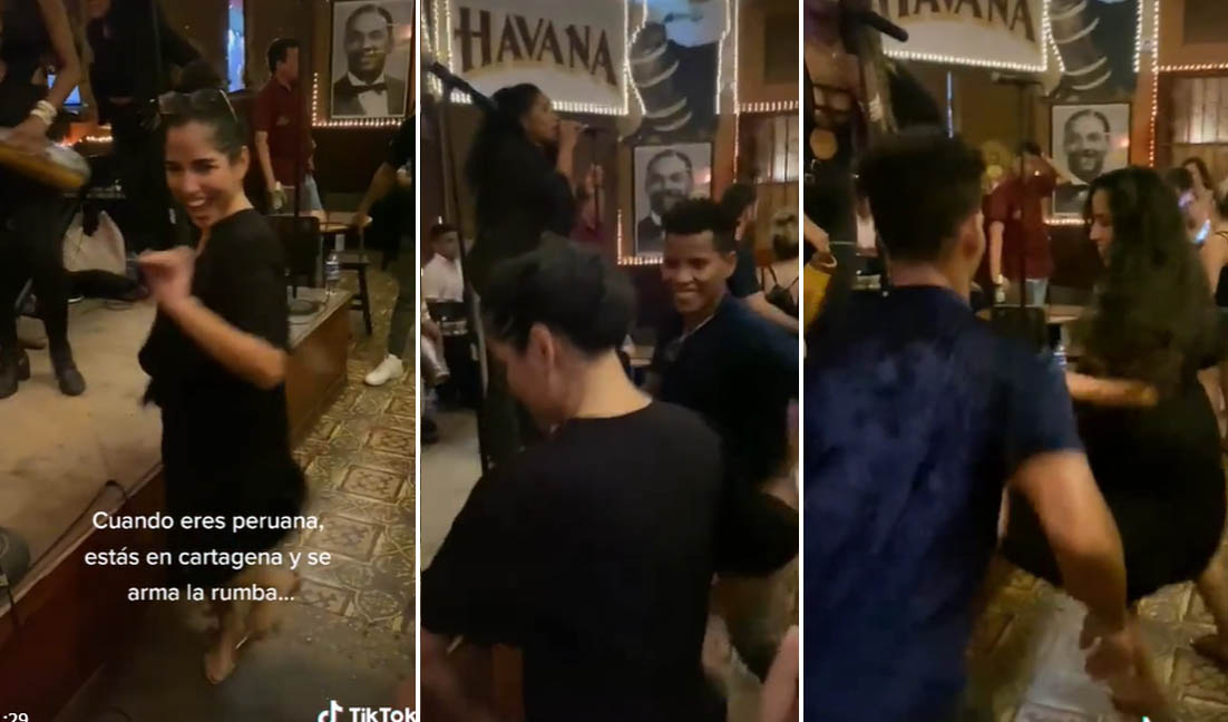 TikTok viral: Peruana viaja a Colombia, se va de rumba y se roba el show al ritmo de salsa ...