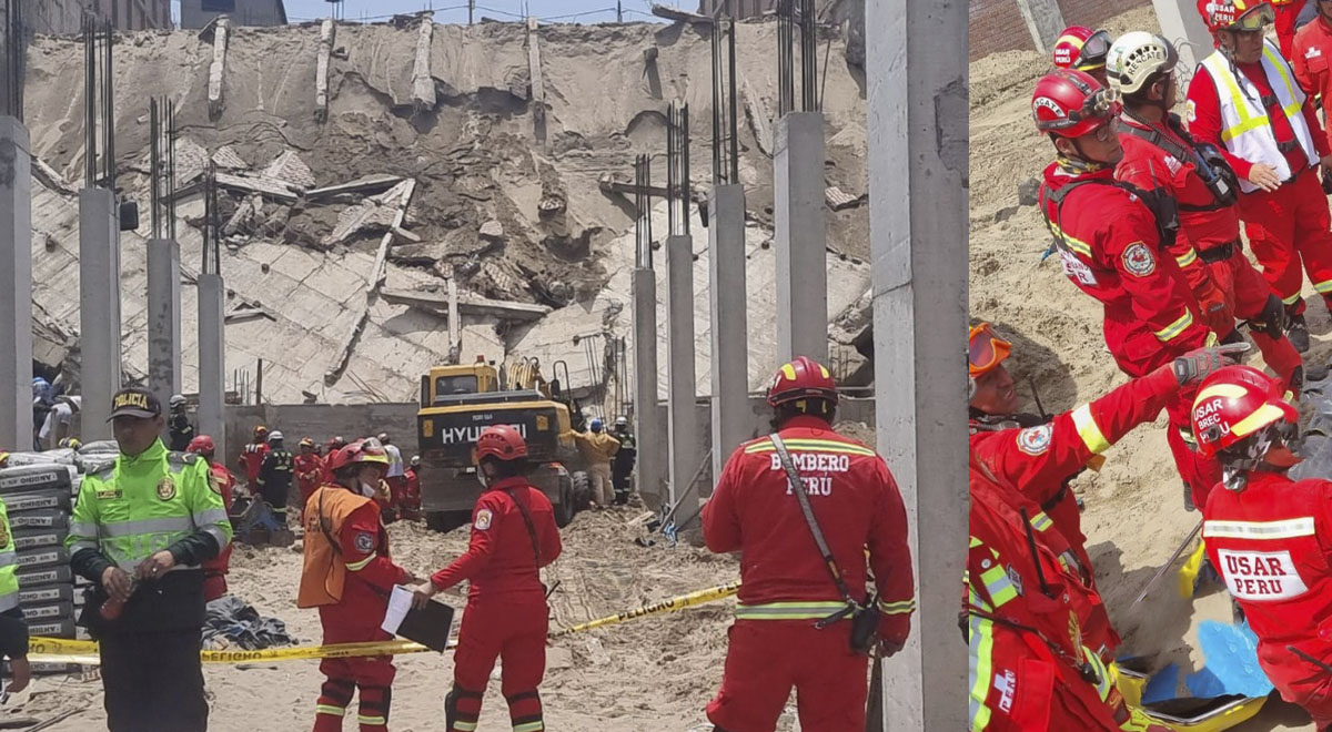 Derrumbe en Ventanilla: Bomberos sacan primer cadáver de obrero que ...