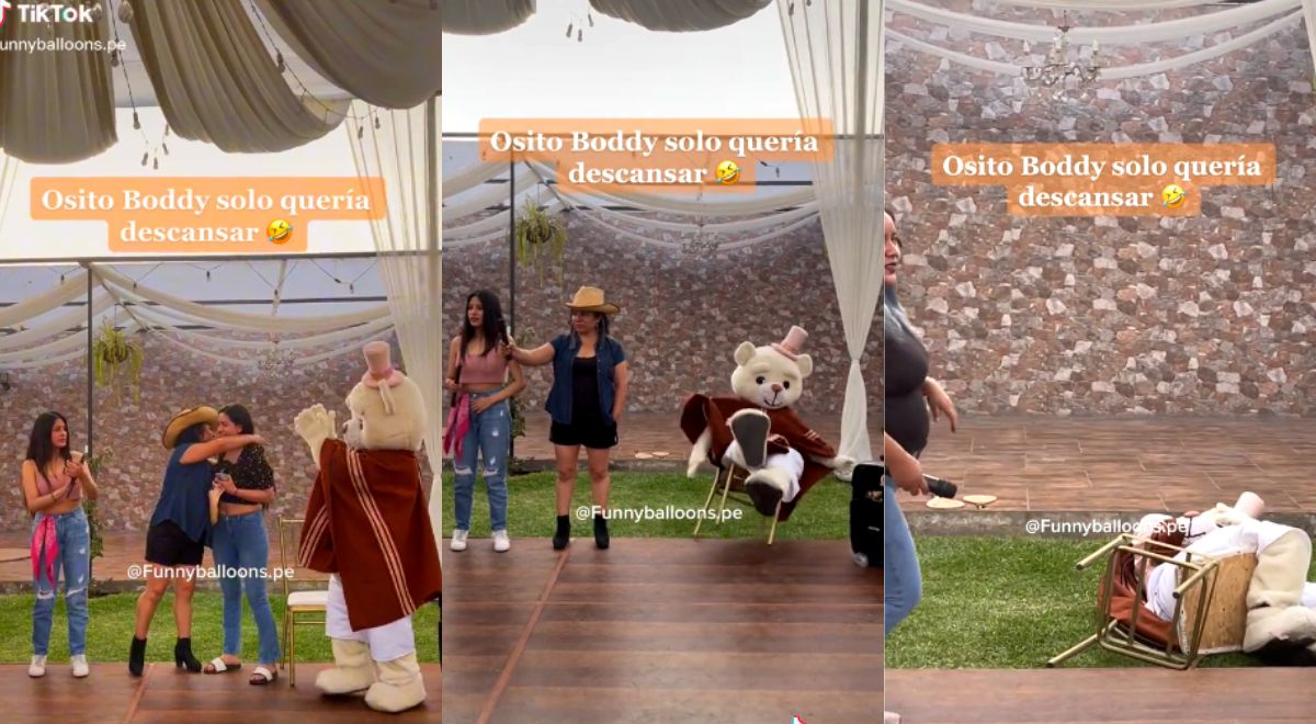 TikTok viral Perú: Osito Boddy quería solo sentarse y le sucede un ...