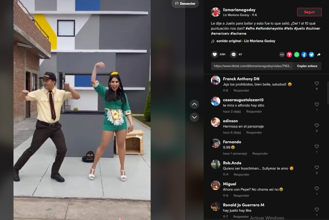 'Zulimar' and 'Félix' upset TikTok by dancing together and users CLAIM ...