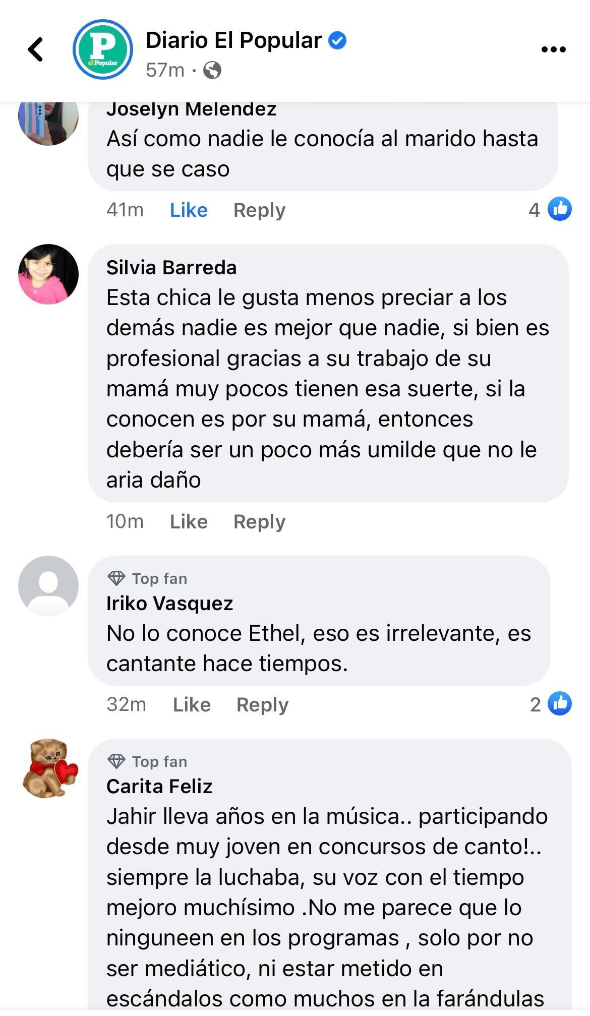 Ethel Pozo Facebook viral: Usuarios SACAN CARA por Jair Mendoza, pareja ... Ethel Pozo Facebook viral: Usuarios SACAN CARA por Jair Mendoza, pareja ...
