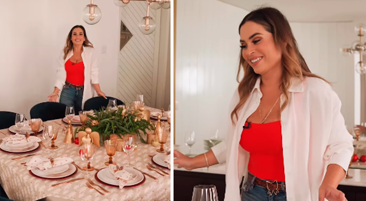 Ethel Pozo en Instagram se lista para Navidad con una mesa con cuatro ...