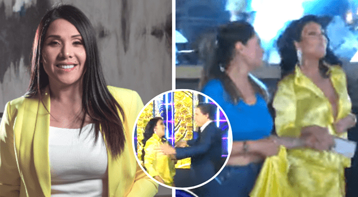 Tula Rodríguez impacta a Paco Bazán con espectacular vestido en tono ...