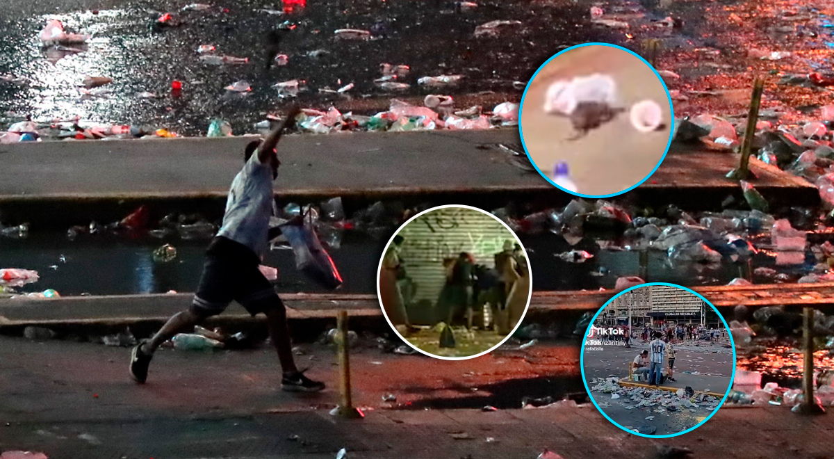 Messi | Argentina: caravana de la selección terminó con basura y olor a ...