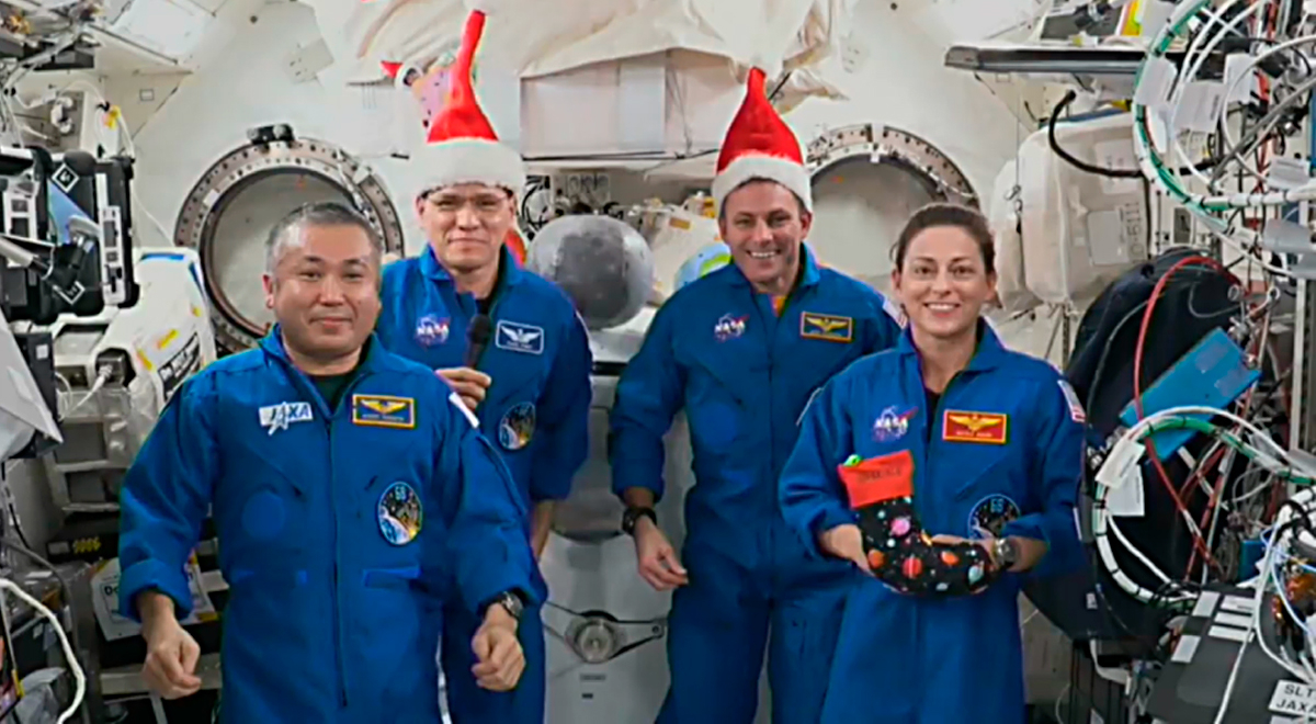 NASA: astronautas envían saludo de Navidad desde el espacio a la ...
