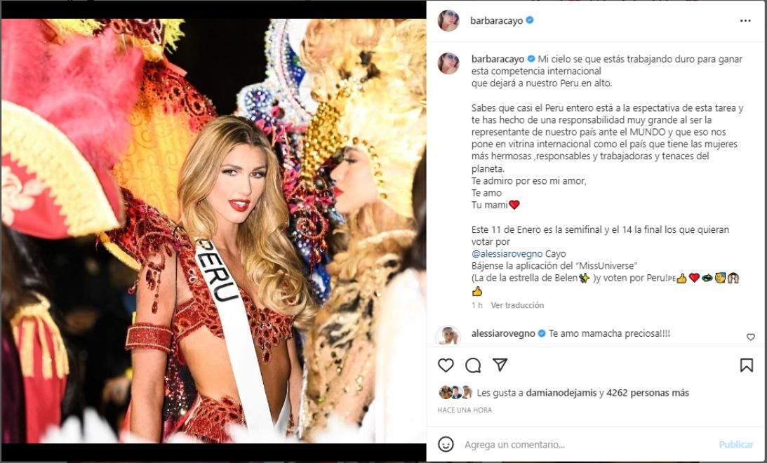 Bárbara Cayo asks you to vote for Alessia Rovegno: "Download the Miss ...