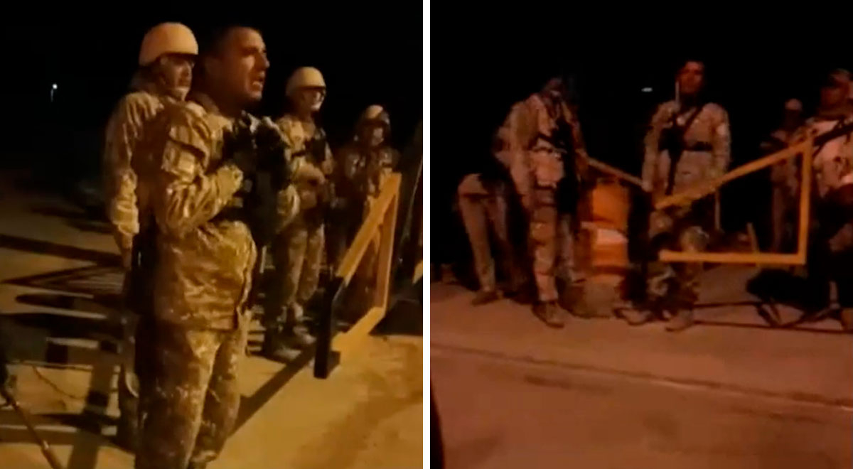 Protestas en Puno: miembro del Ejército peruano calma a manifestantes ...