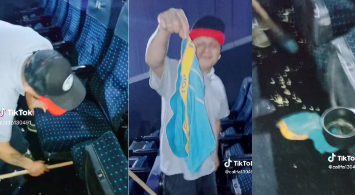 TikTok viral: Trabajador de un cine limpiaba la sala y se encuentra un ...