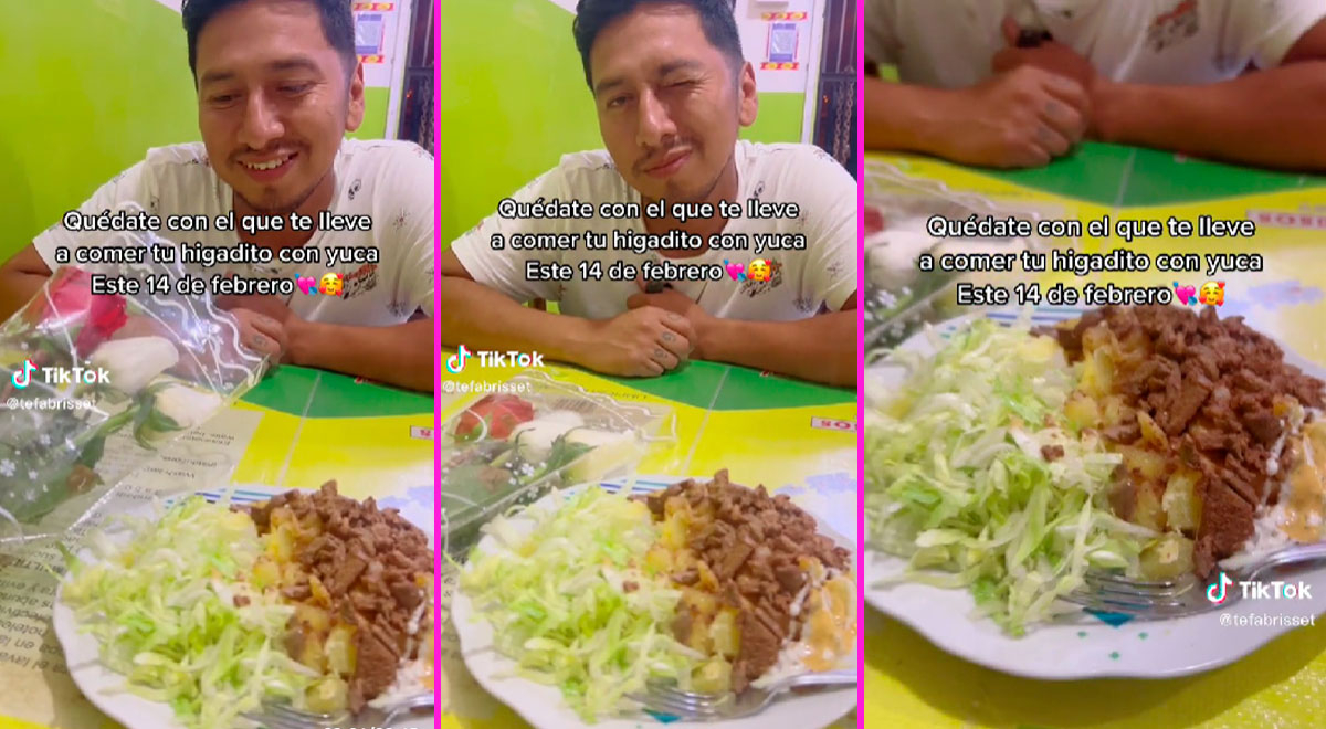 TikTok viral: Peruano lleva a su novia a comer higadito con yuca por ...
