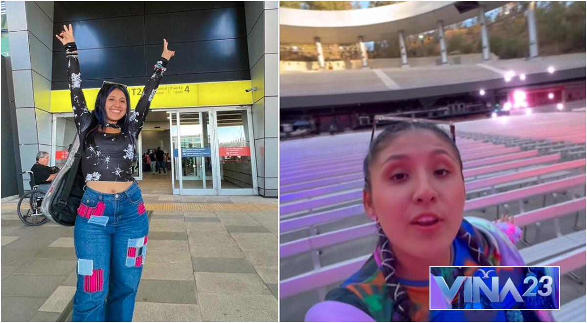 Milena Warthon muestra emocionada el escenario de Viña del Mar ...