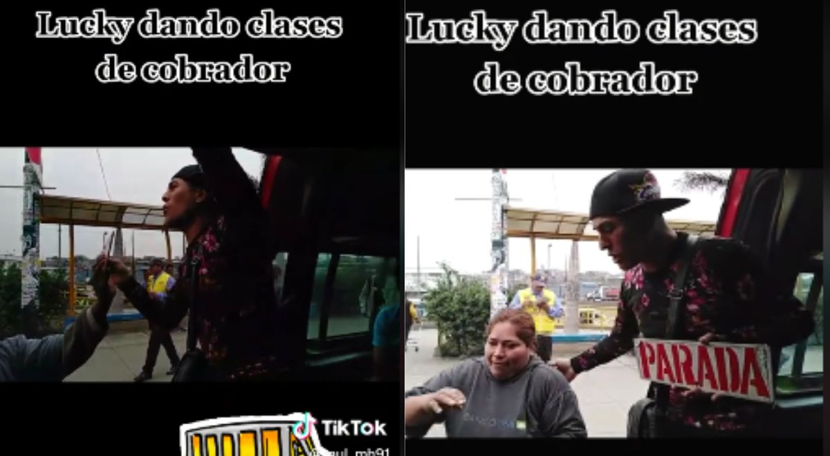 TikTok viral: Lucky se sube a una combi y enseña cómo ser un cobrador ...