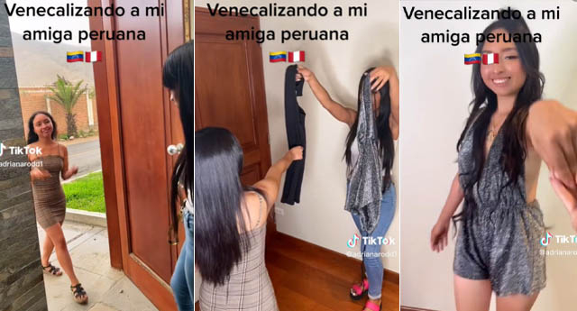 Tiktok Viral Venezolana Le Cambia El Look A Su Amiga Peruana Y