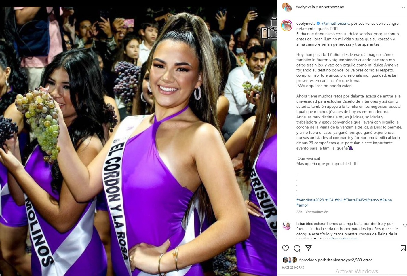 Evelyn Vela: Anne Thorsen, hija de la Reina del Sur, se convirtió en la ...