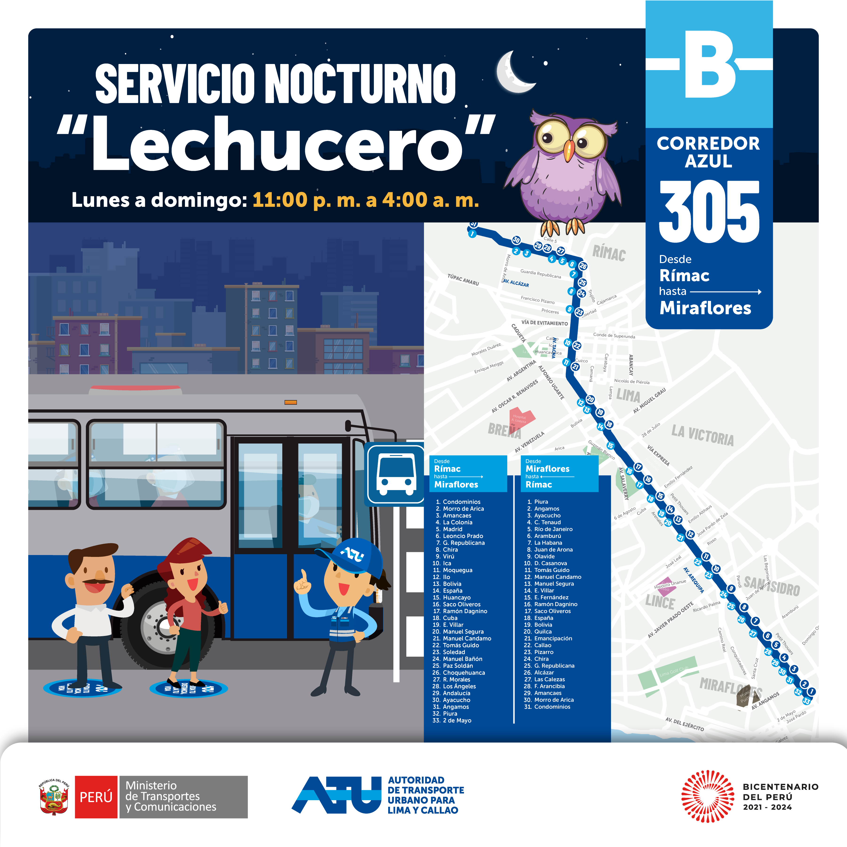 Metropolitano anunció el retorno del 'Lechucero', | cuáles son las ...