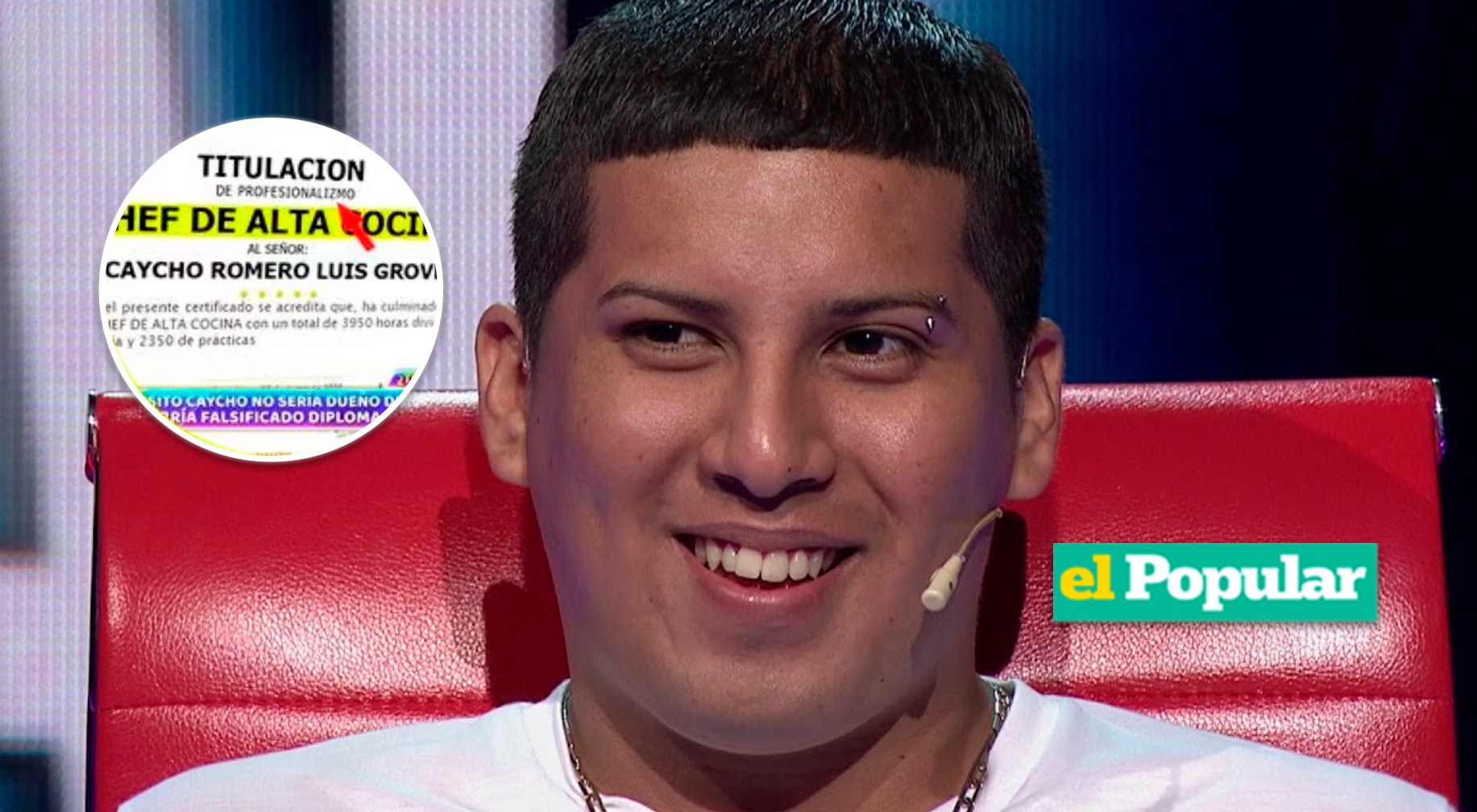 Luisito Caycho jura que tiene estudios de cocina en España pese a diploma falso: "Tengo videos ...