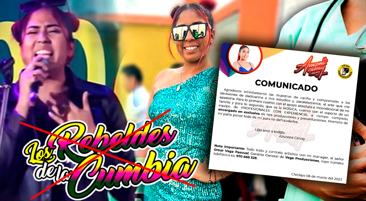 Azucena Calvay lanza urgente comunicado en Facebook ¿Deja la música tras traición de Los ...