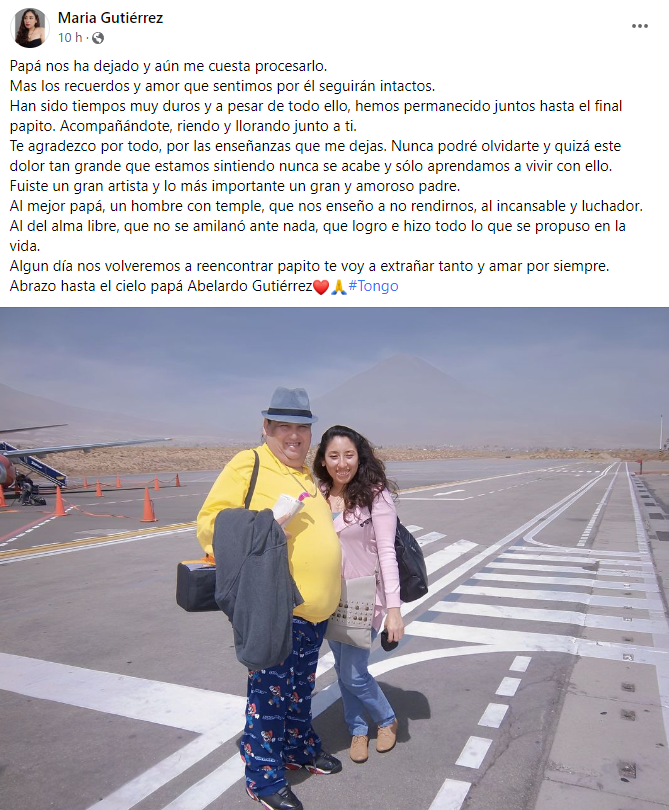 Tongo: ¿Cómo se despidieron cada una de sus hijas tras su fallecimiento ...