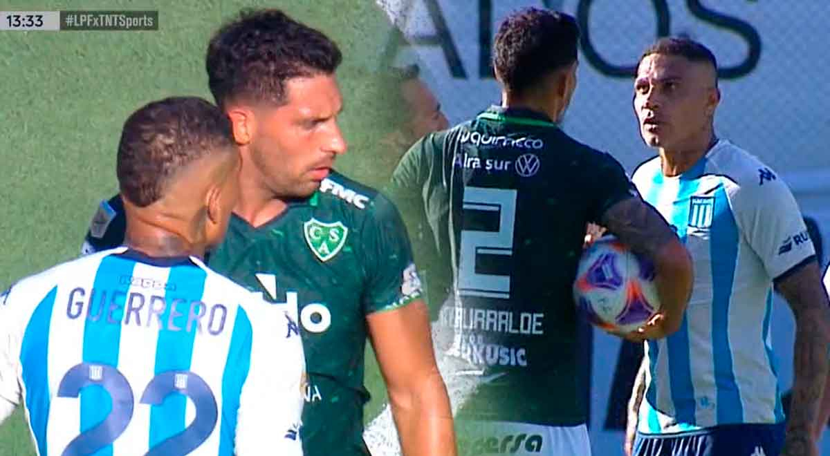 Paolo Guerrero y Juan Manuel Insaurralde se insultan en el Racing vs ...