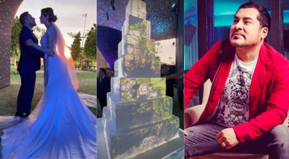 Alexander Blas, Instagram, muestra pastel de 8 pisos en magestuosa boda ...