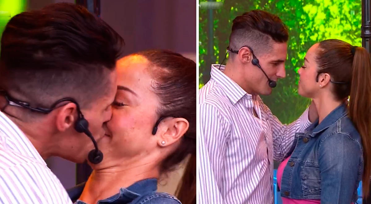 Facundo González le roba un beso en la boca EN VIVO a Paloma Fiuza y ella reacciona: "Así como ...