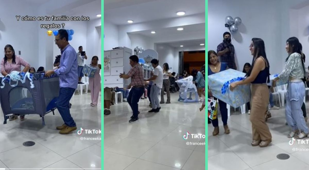 TikTok viral: Familia se luce con regalos en ‘Baby Shower’ y arrasa en ...